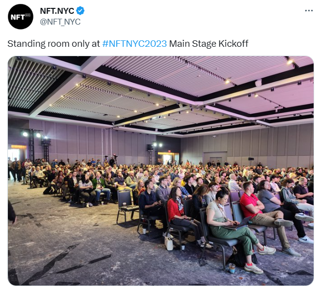 [Xangle] 어제 개막한 'NFT NYC 2023' 엿보기 👀