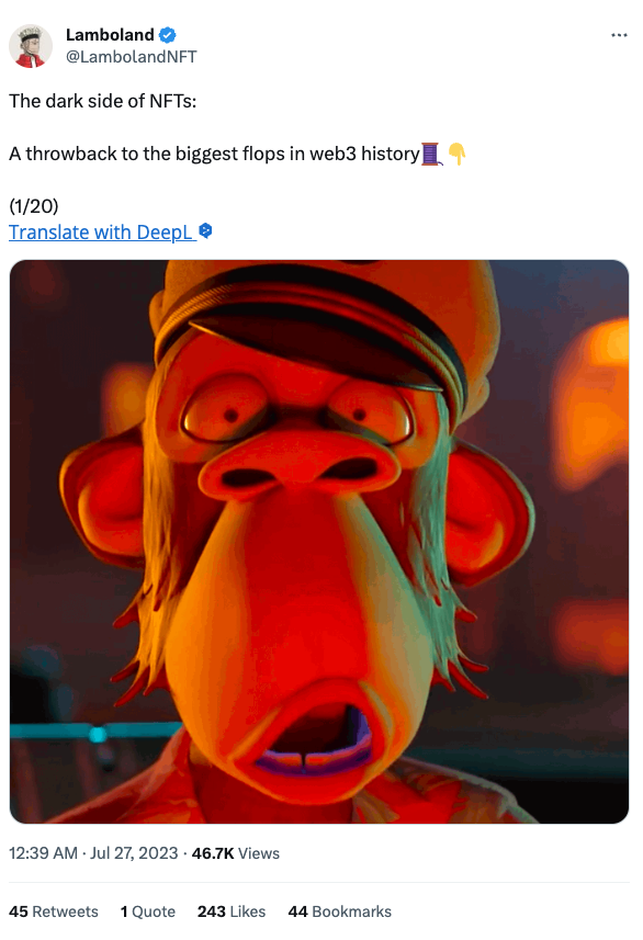 [Xangle] NFT의 어두운 현실 ⚫